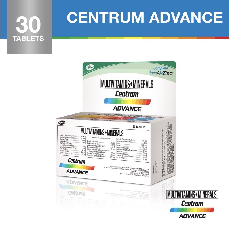 Centrum Advance Multivitamins 30 Tablets | Shopee Philippines