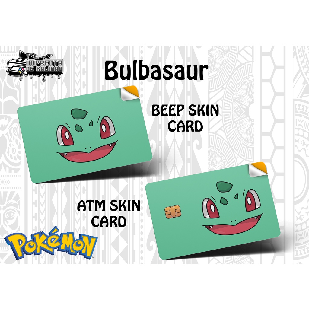 Pokemon Skin Card Sticker Vinyl Debit/ATM/beep card sticker skin ...