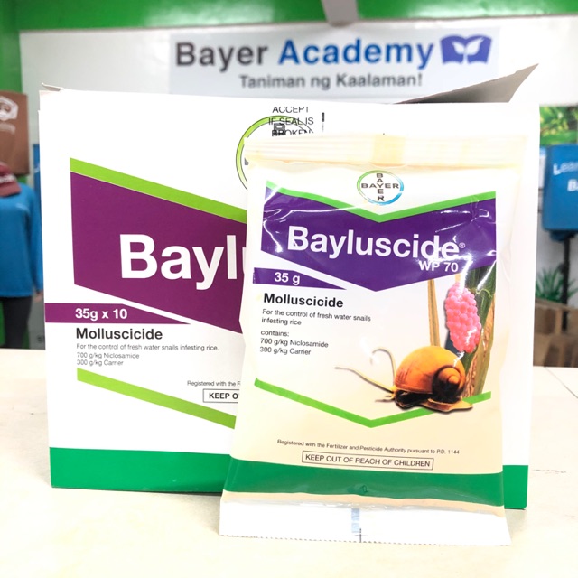 BAYLUSCIDE WP 70 MOLLUSCICIDE (SNAIL CONTROL) - SOLD PER PACK | Shopee ...