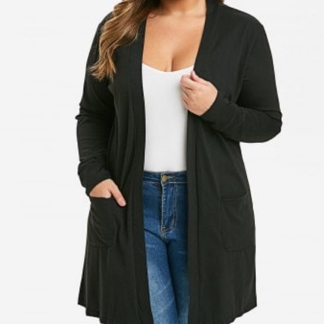 plus size cardigans with pocket | Shopee Philippines