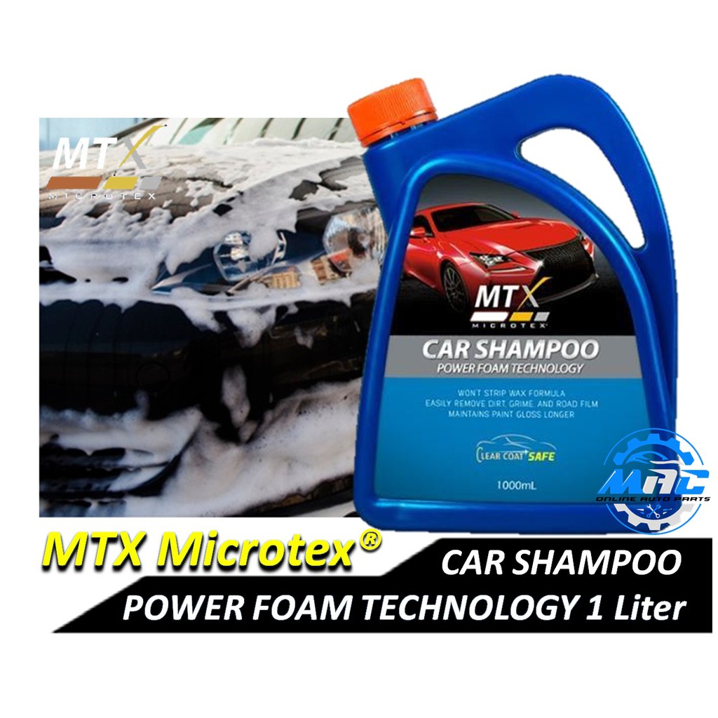Microtex Car Shampoo Power Foam Technology MA-S101 1 Liter | Shopee ...