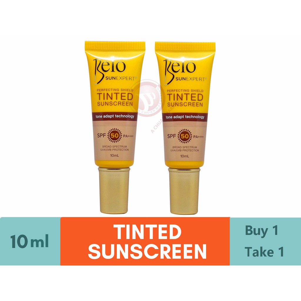 Buy 1 Take 1 Sun Expert Tinted Sunscreen SPF50 PA++++ 10ml | Shopee ...