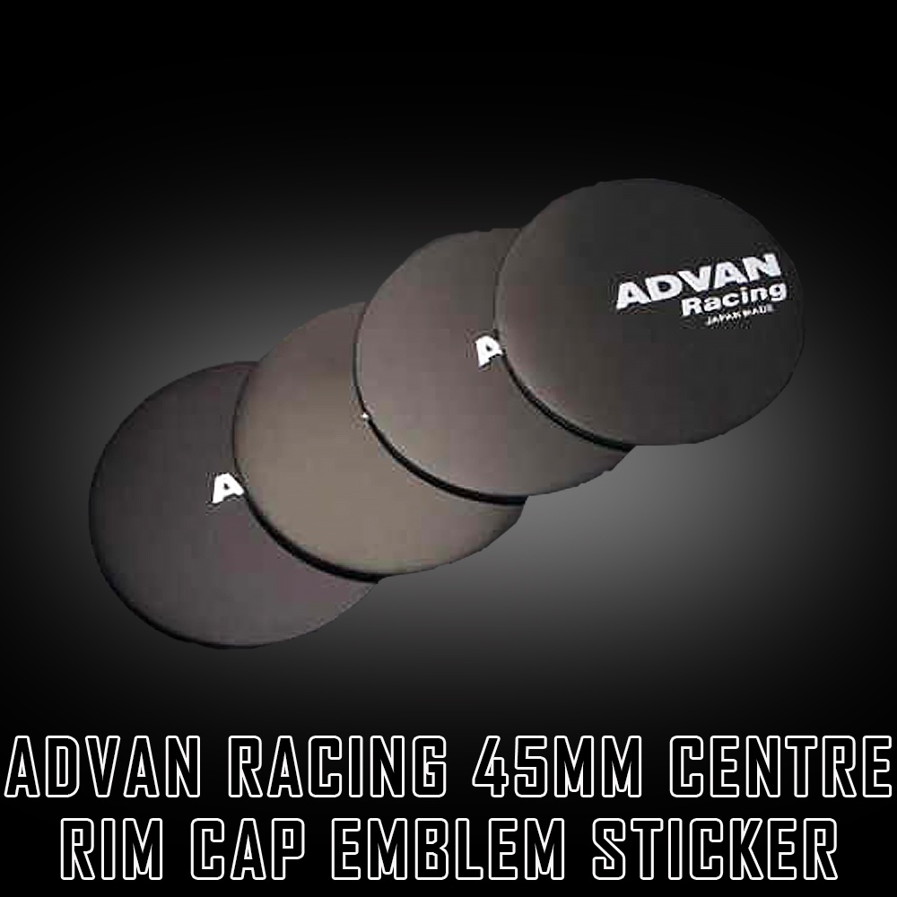 4pcsx45mm Advan Racing Center Rim Cap Car Emblem Sticker | Shopee ...