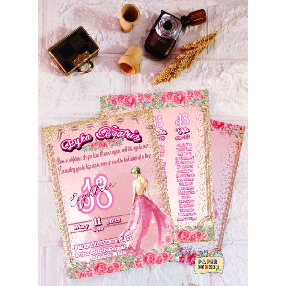 Debut/7th Birthday/Any Age Invitations - (Layout Only) | Shopee Philippines