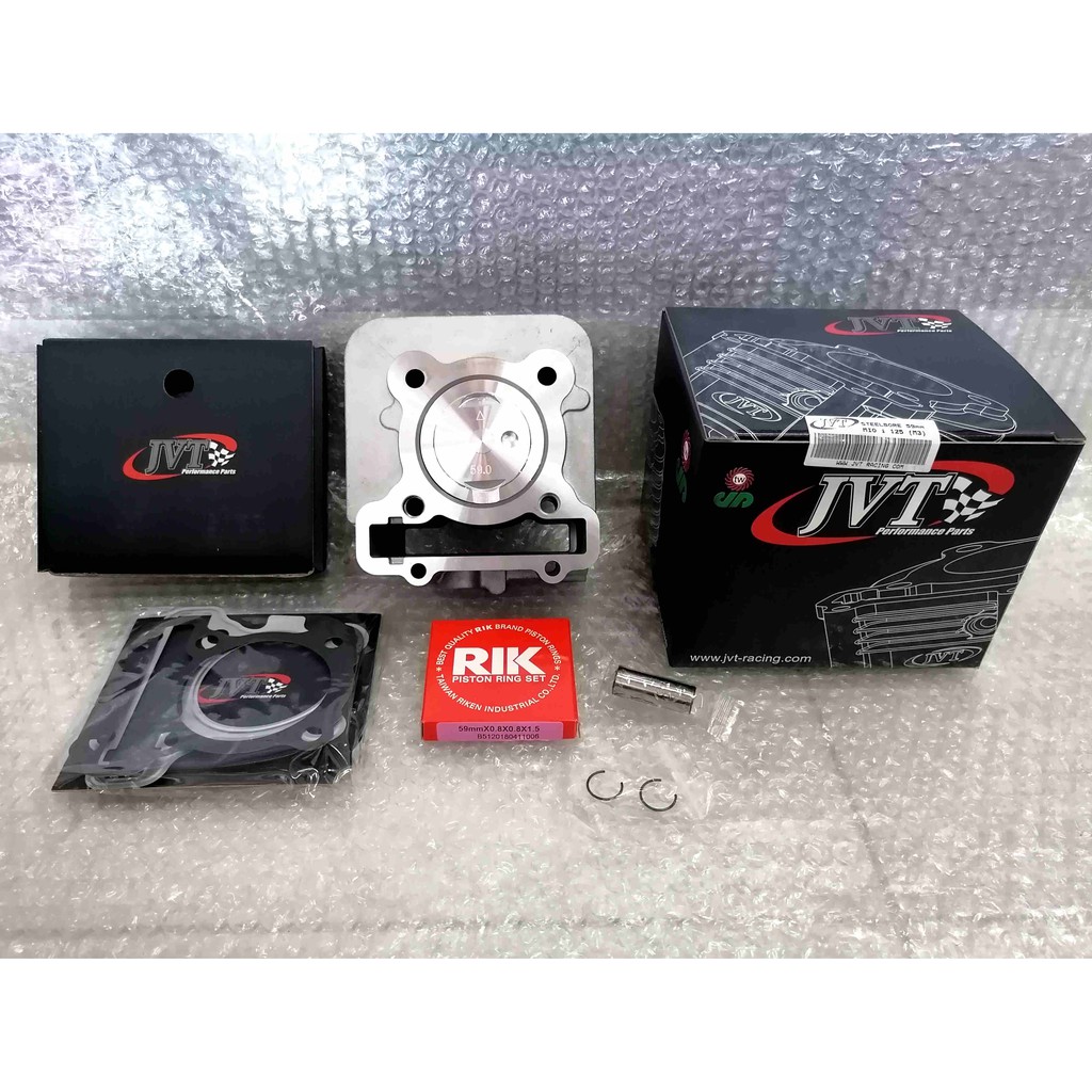 JVT cylinder block mio i 125/mio soul i 125 59mm steel bore | Shopee ...