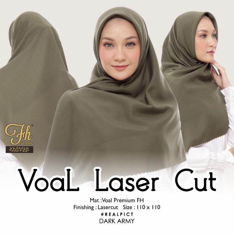 Laser Cut Voal | Dark Army | Shopee Philippines