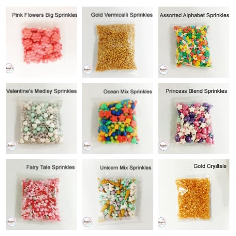 Edible Sprinkles Mix for Cake and Pastries Decorations Different ...