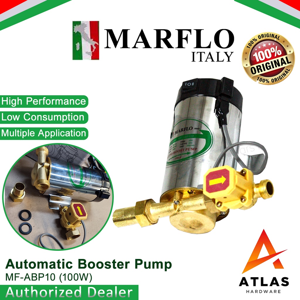 Marflo Automatic Booster water Pump MF-ABP100 (100W) | Shopee Philippines