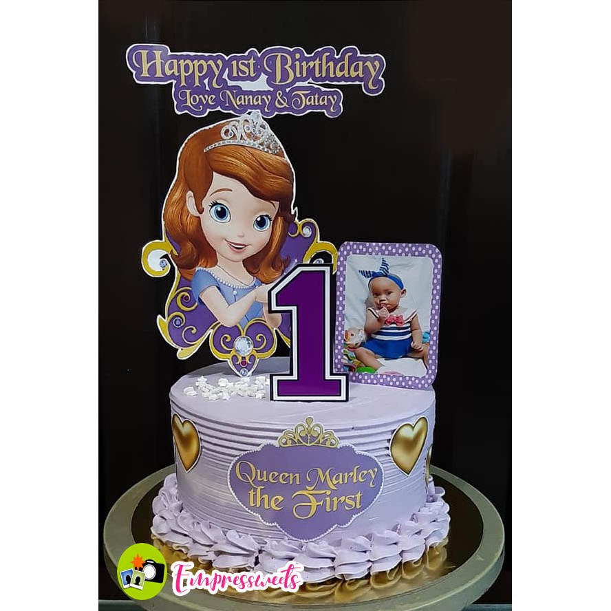 Sofia the first theme Cake Topper Customized | Shopee Philippines