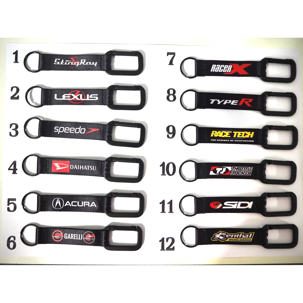 speedo Fabric Keychain StringRay Lexus Daihatsu Acura Garelli Racer ...