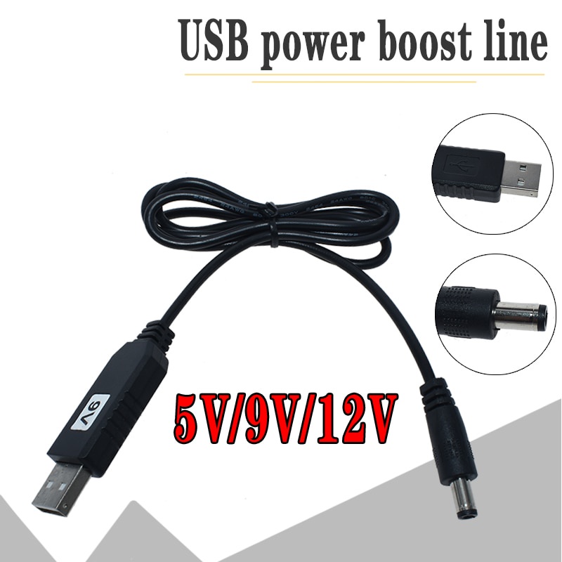 USB power boost line DC 5V to DC 5V 9V 12V Step UP Module USB Converter Adapter Cable 2.1x5.5mm ...