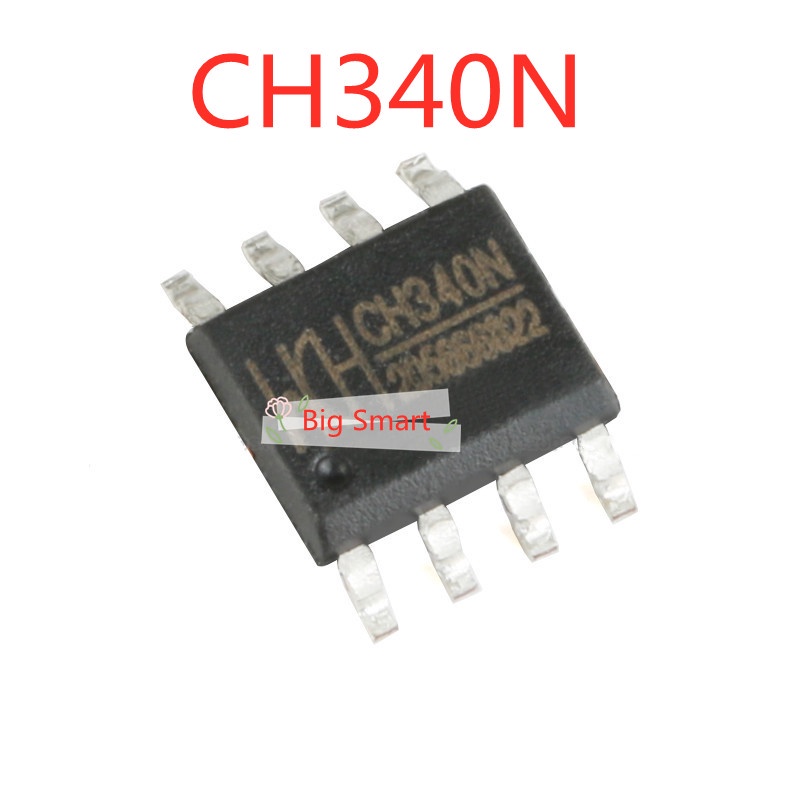 2pcs CH340N SOP-8 USB to serial port chip built-in crystal oscillator ...