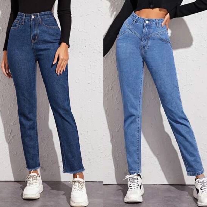 Buy 1 Take 1 Plain Denim Pants COD for Women ASSORTED | Shopee Philippines