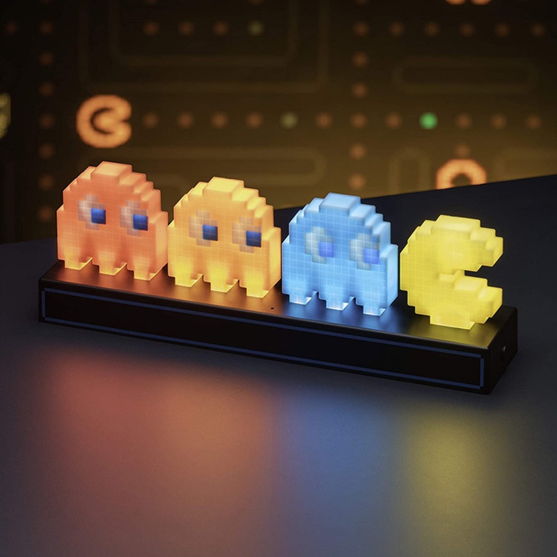 Pac-Man Pixel LED LIGHT Lamp Game Icon Visual Illusion LIGHT LED LAMP ...