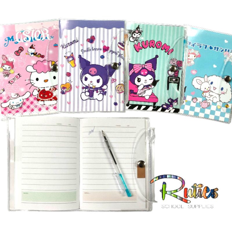 KOREAN KUROMI HELLO KITTY A6 NOTEBOOK WITH BALLPEN | Shopee Philippines