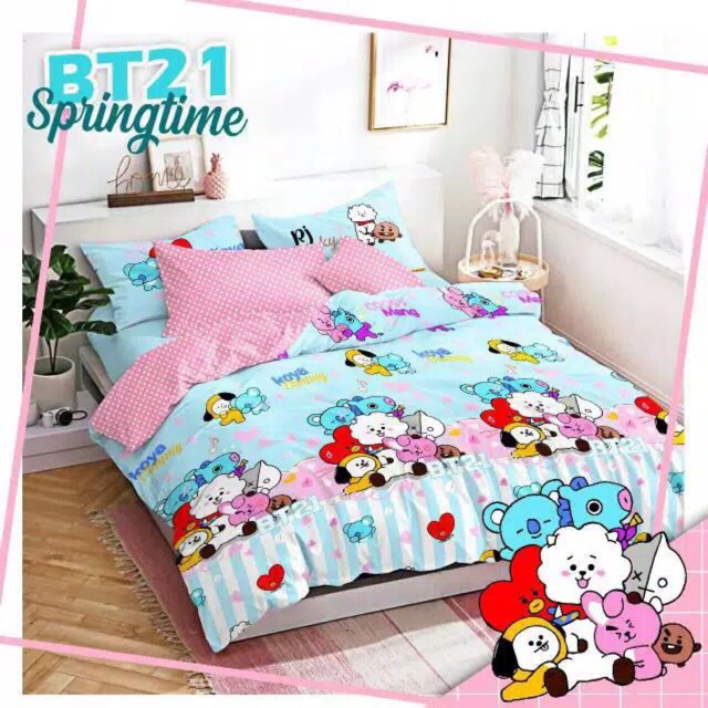 Bt21 springtime Bed Linen Set / bts persona Bed Linen / cvc Cotton Bed ...