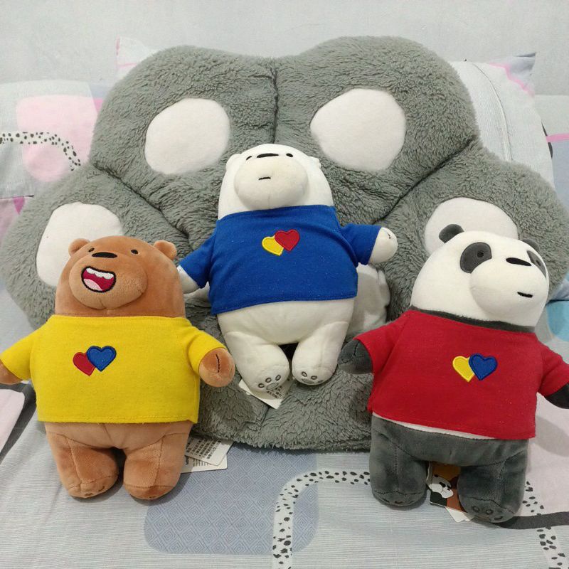 THREE BEARS WE BARE BEARS STUFFTOY MINISO | Shopee Philippines