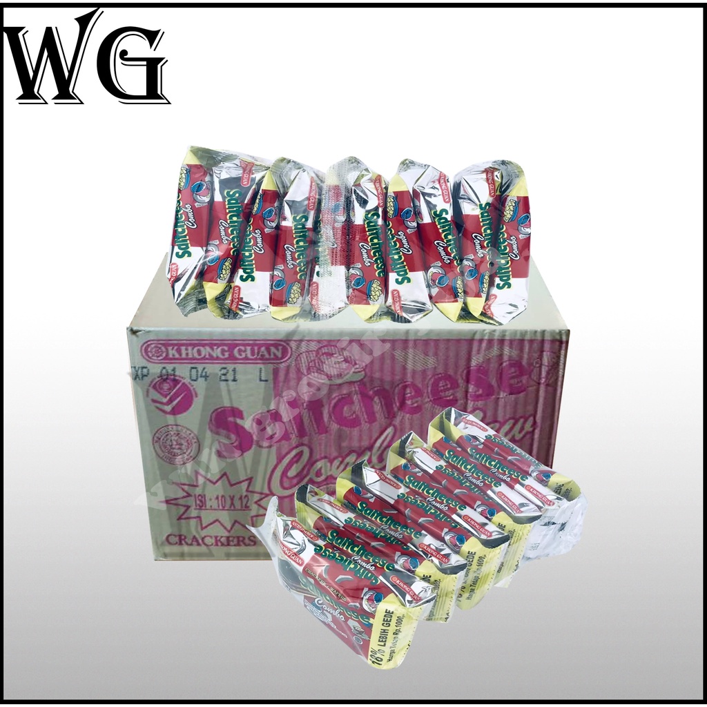 Khong Guan Saltcheese Wafer Combo 10 sachets - 1 CARTON | Shopee ...