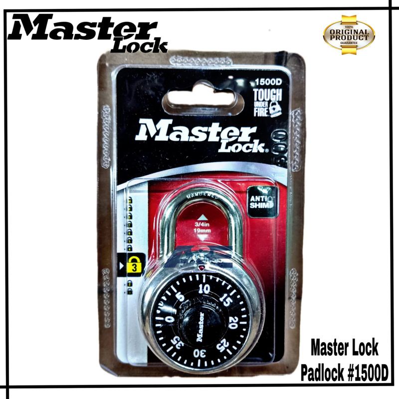 Master Lock Dial Type Combination Padlock 1500D | Shopee Philippines