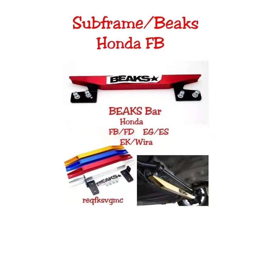 Honda Civic FD FB 1.8 2.0 Rear Subframe Dummy Asr Beaks Bar Set Red ...