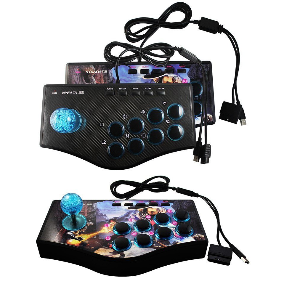 Nygacn Game Arcade Controller Usb Rocker Joystick Gamepad Fighting Stick For Ps3 Pc Forandroid