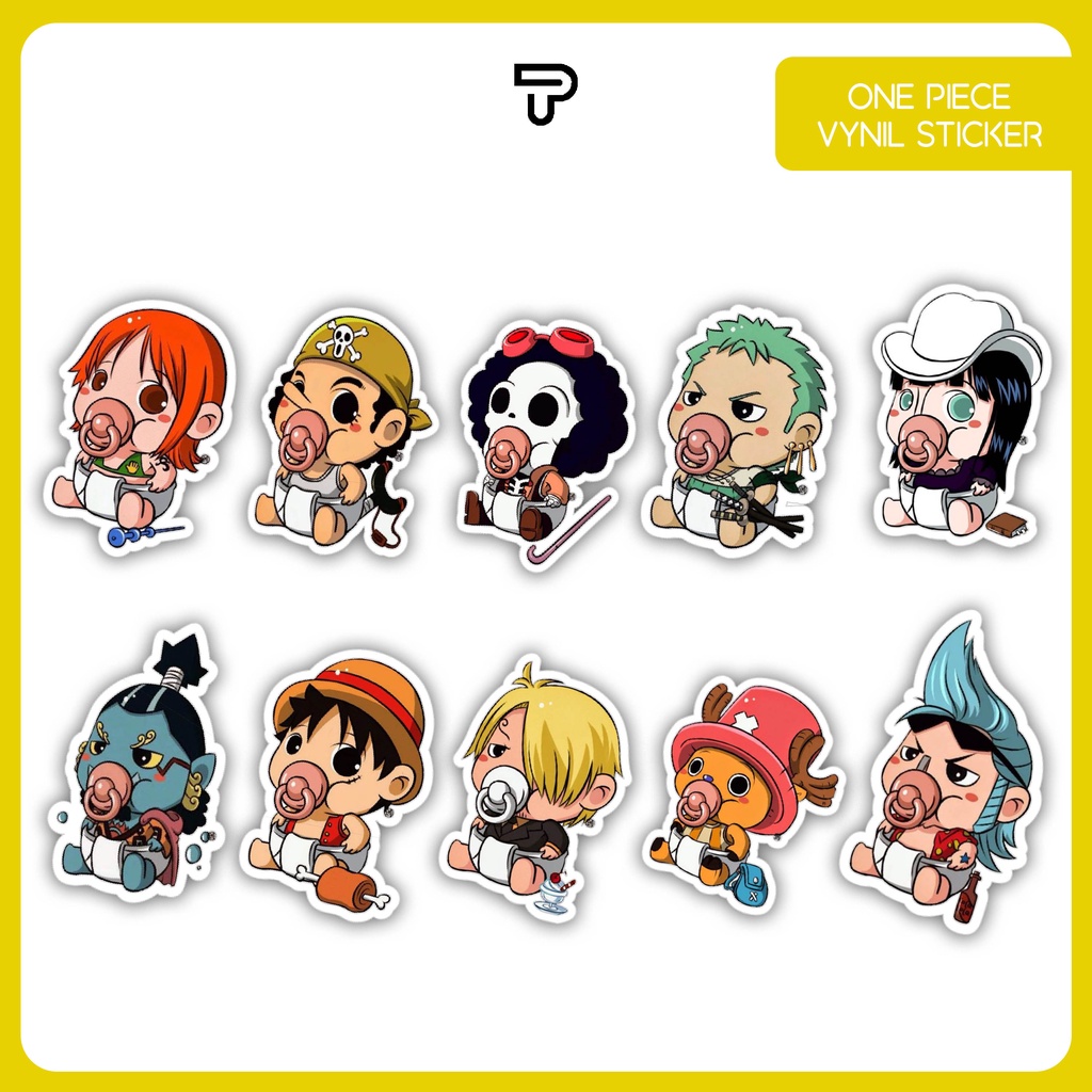 One Piece Sticker Pack | Vinyl Sticker | WaterProof | Printara | Shopee ...