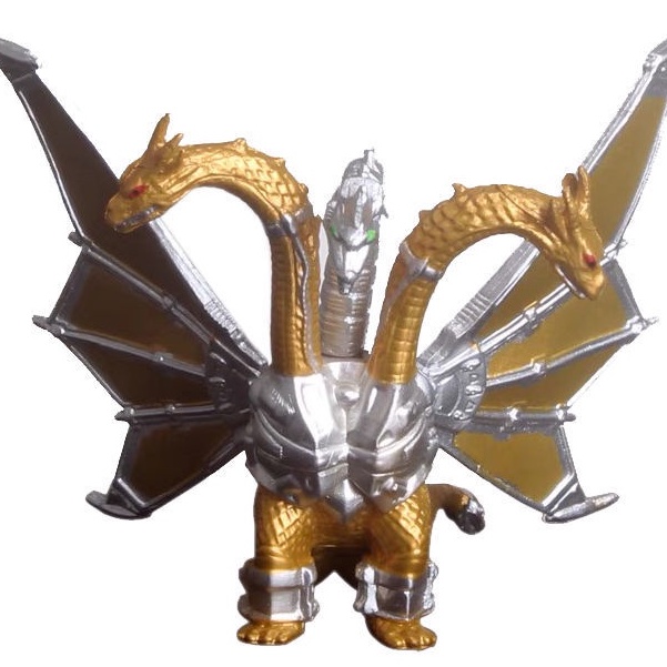 Godzilla King Kong 8cm Mothra Ghidorah Three headed dragon monster toy ...