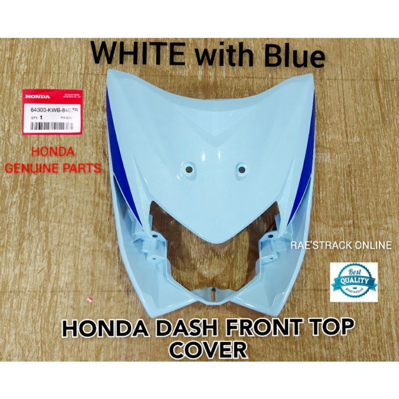 HONDA DASH FRONT TOP COVER WHITE with blue | Shopee Philippines