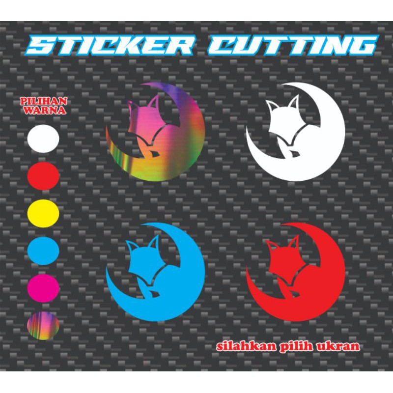 Whitefoxproject logo Cutting Sticker | Shopee Philippines