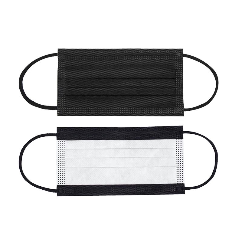 CTW Fashipn Thick 48PCS Black White / Grey Inside Disposable Face Mask ...