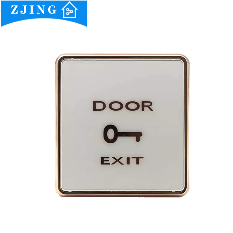 Plastic White Exit Push Button Door Release NO/NC/COM Output for Access ...