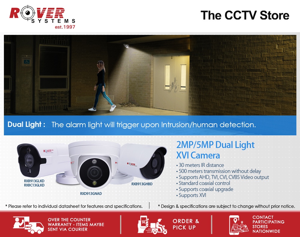 Rover Systems 5MP XVI DUAL LIGHT Bullet Outdoor CCTV Camera Security ...