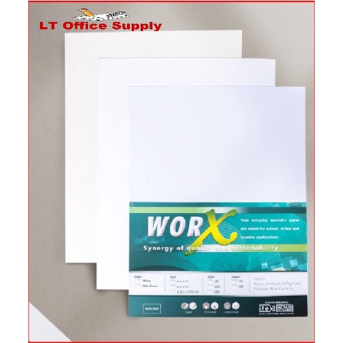 10 Sheets Worx Specialty Board 250gsm Size Long | Shopee Philippines