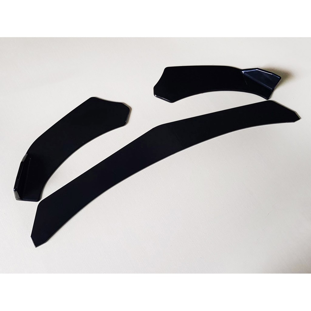 Universal Front Diffuser For Sedan Cars (Black) | Shopee Philippines
