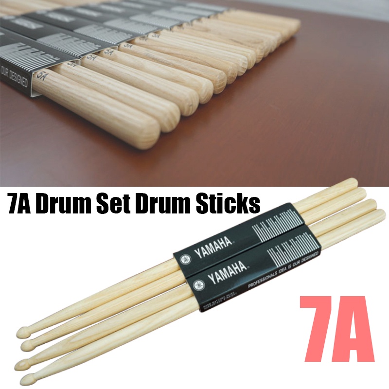 Professional wooden drum sticks YAMAHA 5A 7A oak drum stick set drum ...