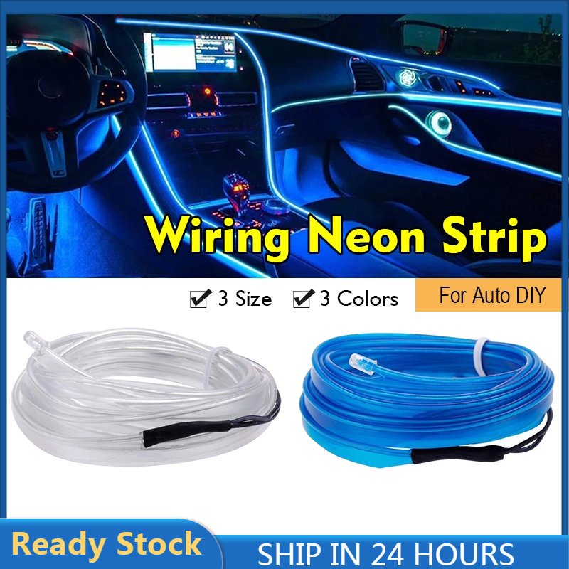 5M Car Interior Atmosphere Light Strip Car LED Decorative Strip Auto ...