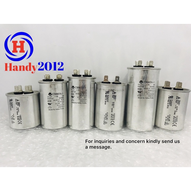 Single capacitors (20uf,25uf,30uf,35uf) | Shopee Philippines