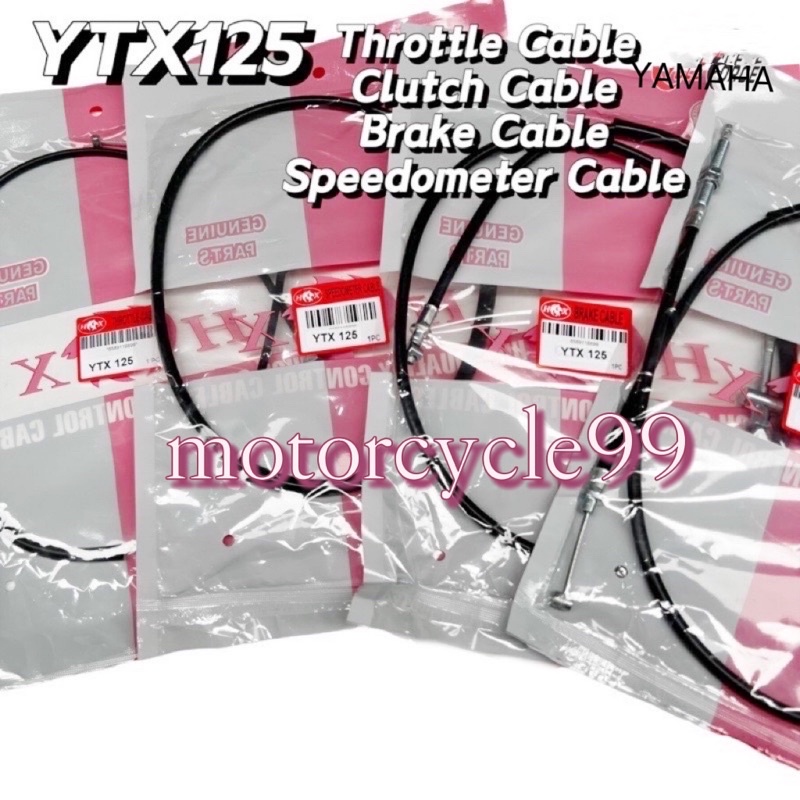Yamaha ytx 125 throttle cable,brake cable,speedometer cable,clutch ...