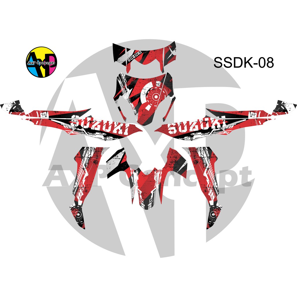 Suzuki Smash 115 Full Decals SSDK-08 (Laminated) | Shopee Philippines