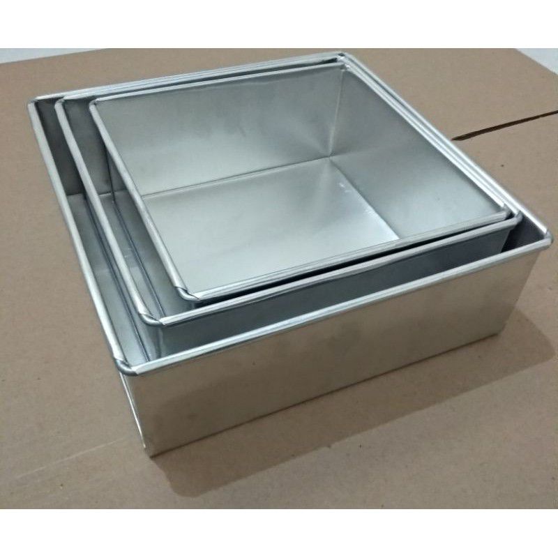 Square roll cake pan size 18 CM 20 CM 22 CM height 7 CM | Shopee ...