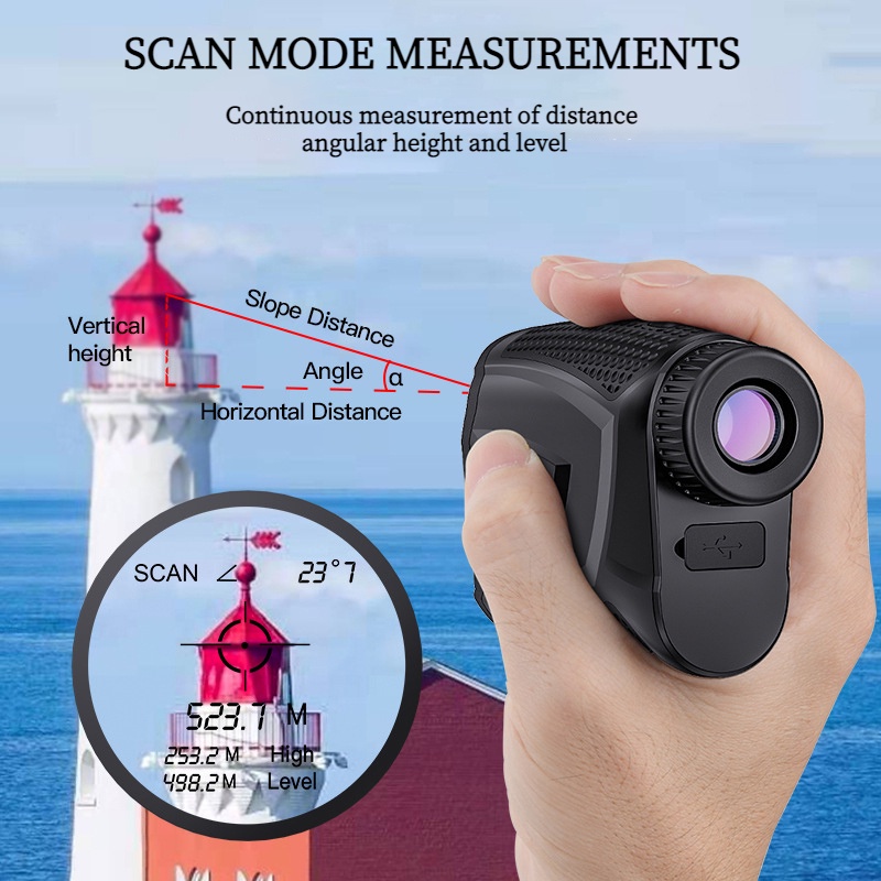 1200M Laser Rangefinder for Hunting 600M Golf Range Finder with Flag ...