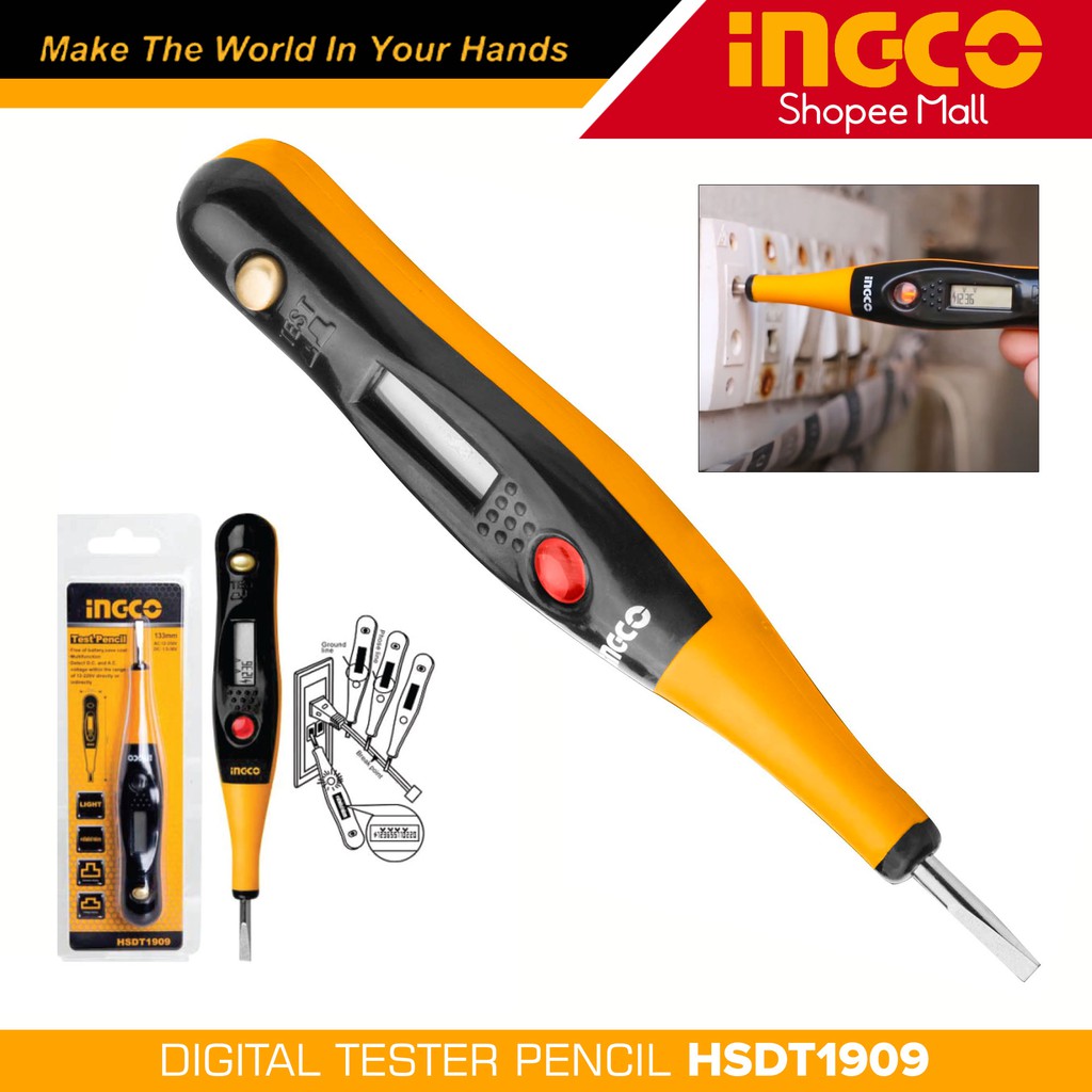 Ingco HSDT1909 Digital Tester Pencil _H | Shopee Philippines