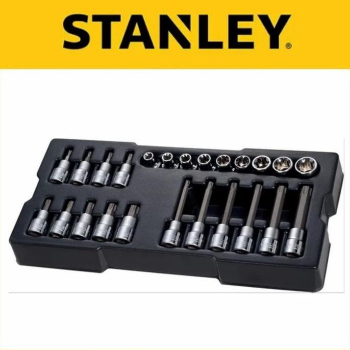 Stanley Key Socket Set 24 Pcs 1/2 Inch Metric Bit STMT74176 STMT 74176 ...