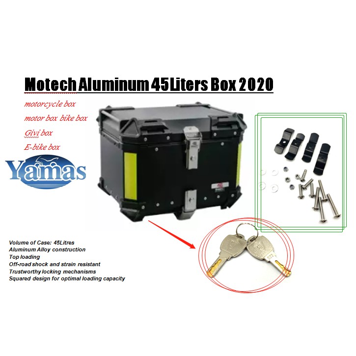 Motech Aluminum 45 Liters Box 2020 motorcycle box motor box bike box ...