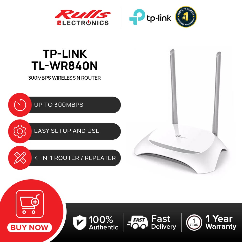 TP-Link TL-WR840N 300Mbps Wireless N Router N300 Wifi Router WISP ...