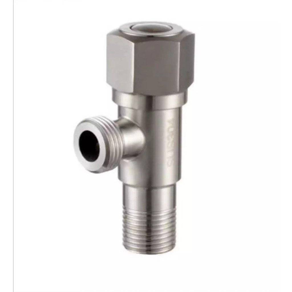 304 stainless two way angle valve 1/2X1/2 #307 | Shopee Philippines
