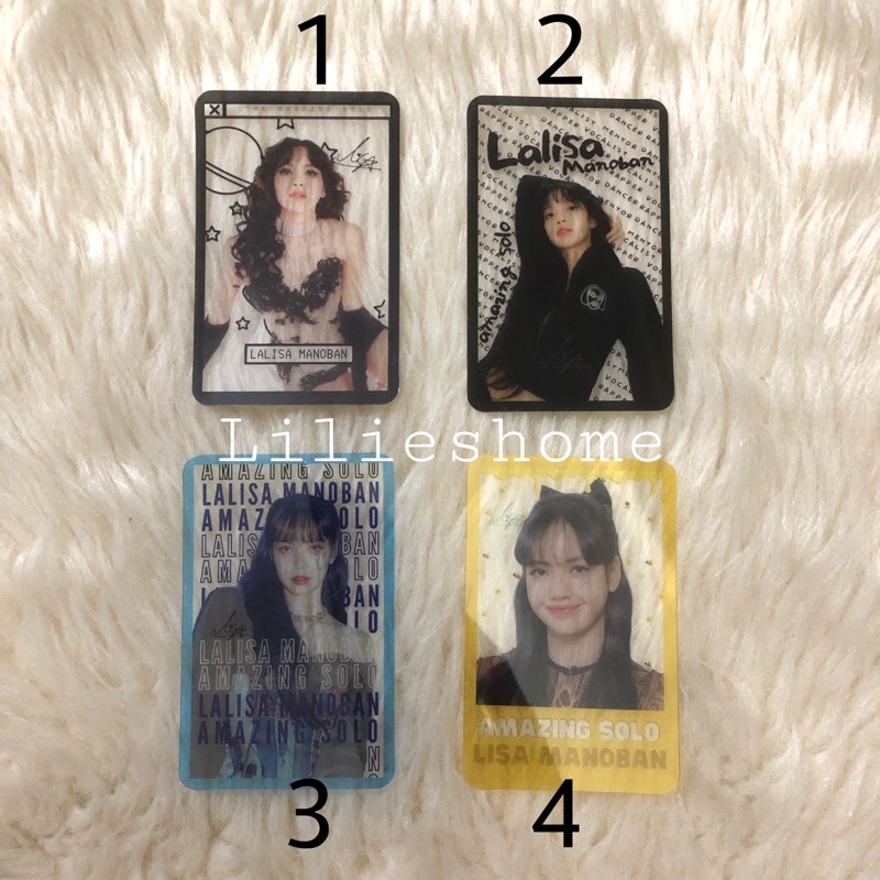 LISA LALISA ALBUM OFFICIAL POB PHOTOCARD | Shopee Philippines