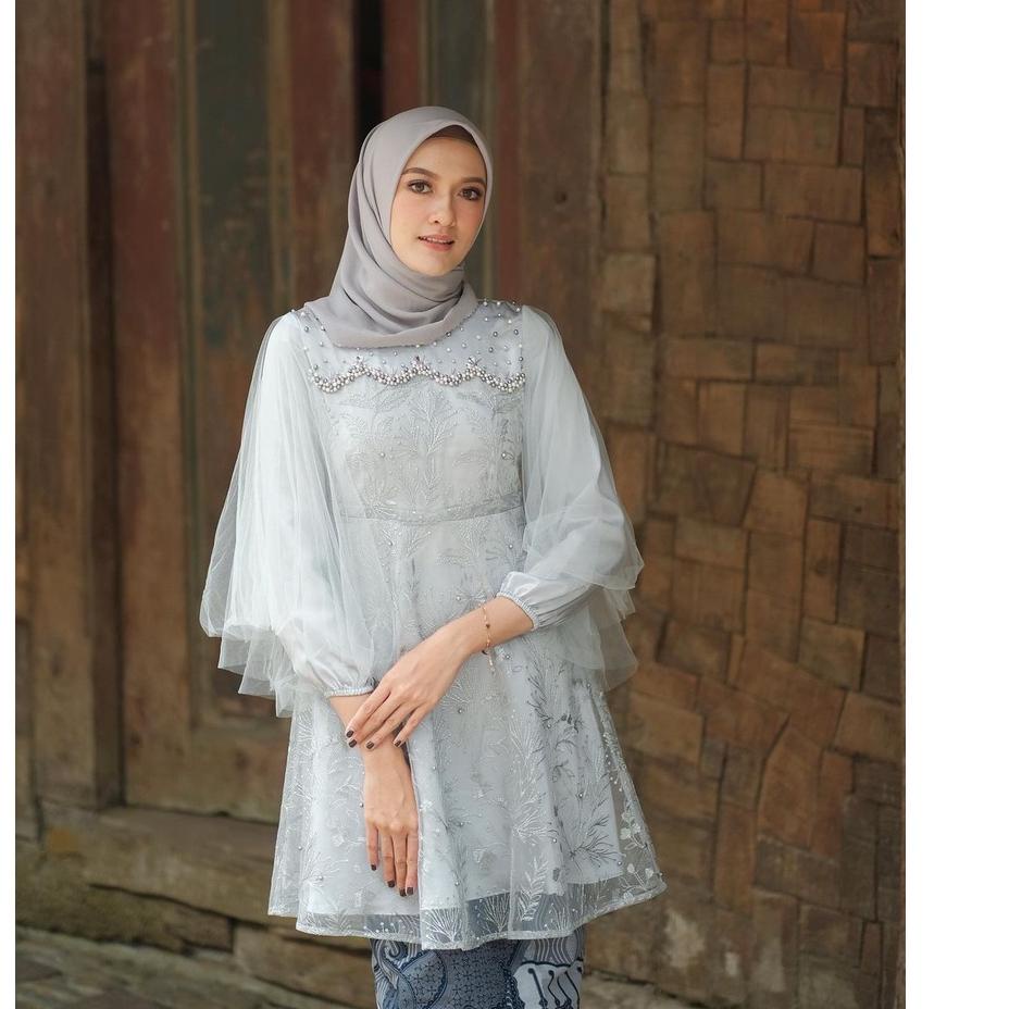 Special Batik Couple Kebaya Tunic Modern Lilac Color For Fiance Event ...