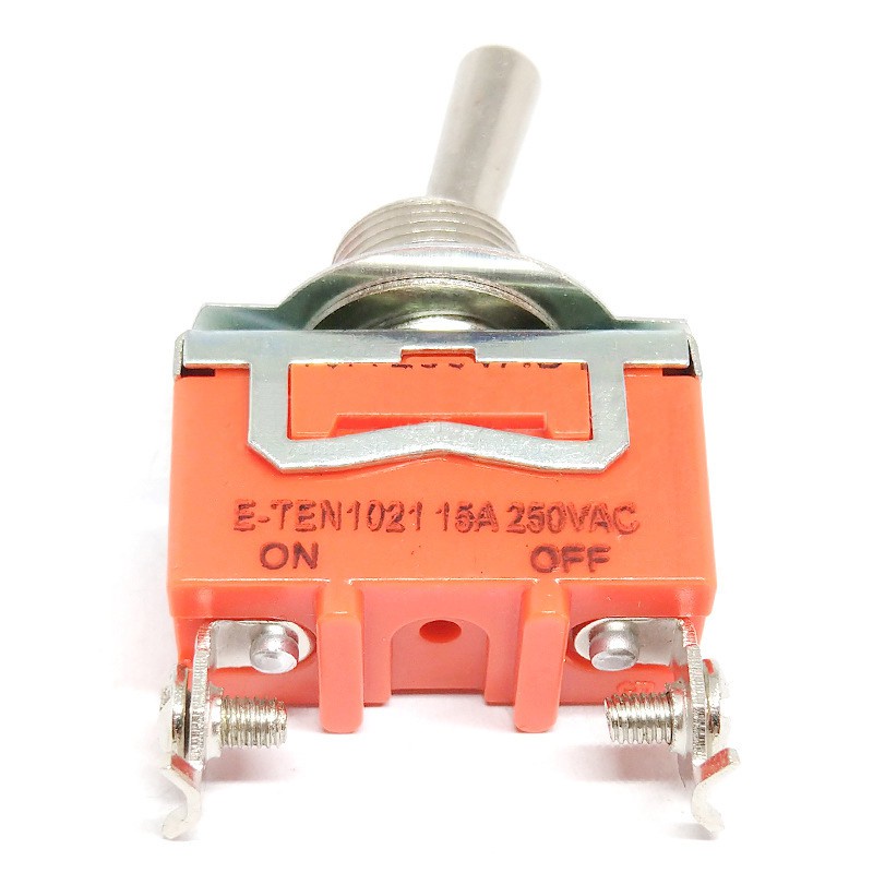 1pc Ac 250v 15a 2 Pin Dpdt On Off 2 Position Mini Toggle Switch E