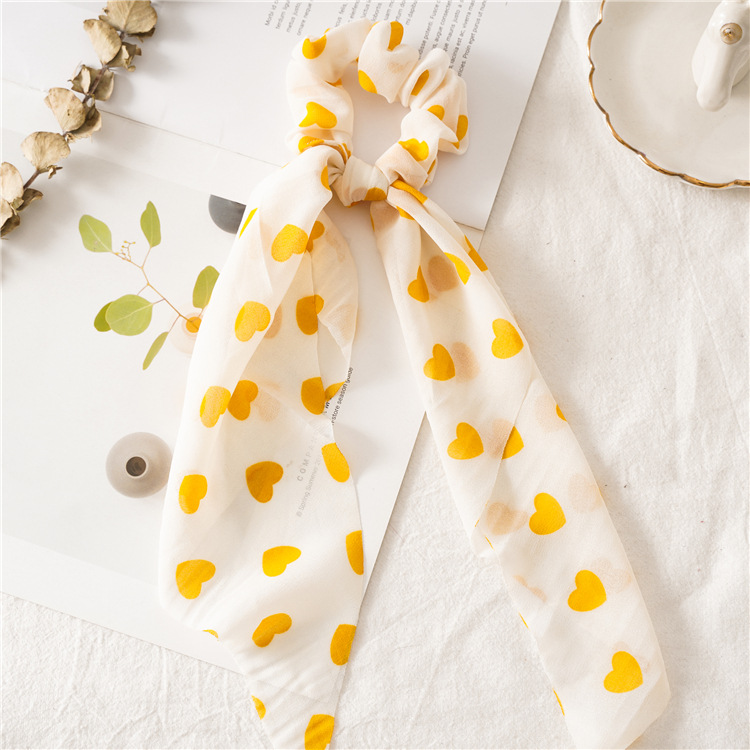 Knotted Ribbon Satin Large Intestine Circle Monochrome Silky Square ...